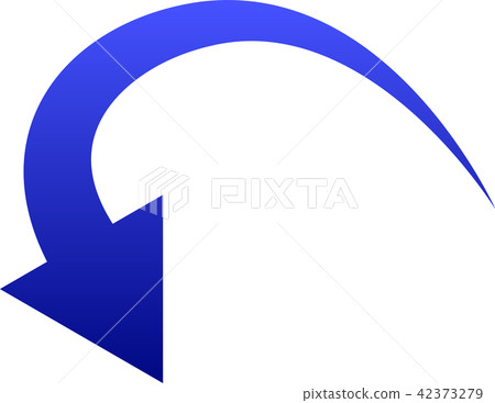Curved Arrow Curved Colorful - Stock Illustration [42373279] - PIXTA