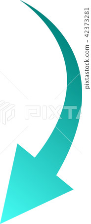 Curved Arrow Curved Colorful - Stock Illustration [42373281] - PIXTA