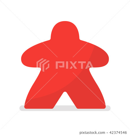 Red meeple vector illustration - Stock Illustration [42374546] - PIXTA