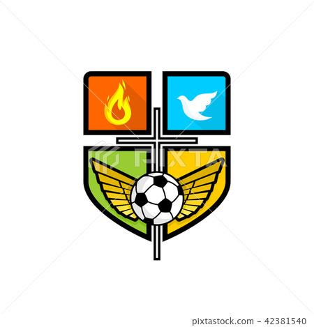 Athletic Christian logo. Sports symbols - Stock Illustration [42381540 ...
