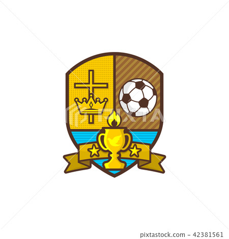 Athletic Christian logo. Sports symbols - Stock Illustration [42381561 ...
