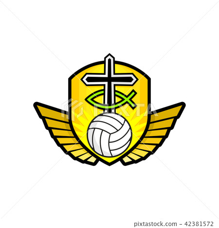 Athletic Christian logo. Sports symbols - Stock Illustration [42381572 ...