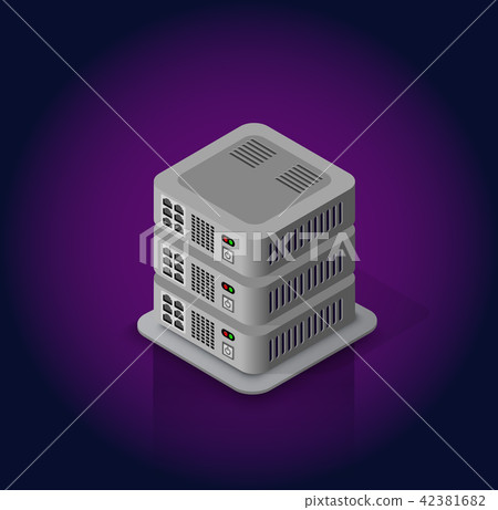 3d server network technology - Stock Illustration [42381682] - PIXTA