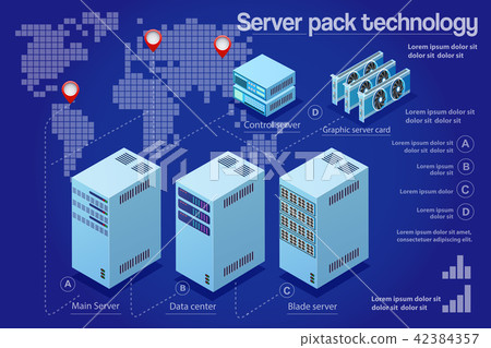 Computer 3d isometric - Stock Illustration [42384357] - PIXTA