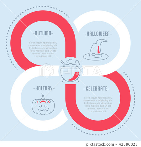 Website Banner and Landing Page of Halloween.-插圖素材 [42390023] - PIXTA圖庫