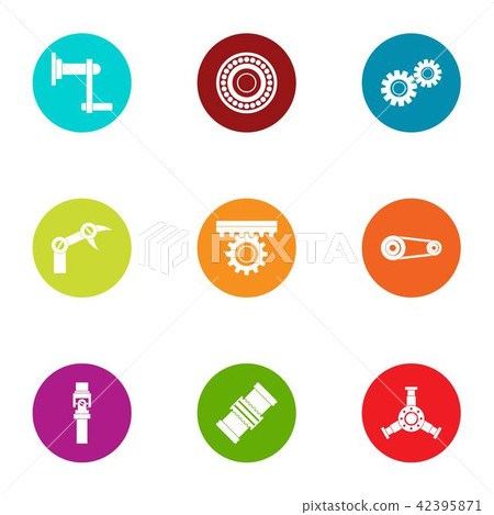 Handler icons set, flat style - Stock Illustration [42395871] - PIXTA