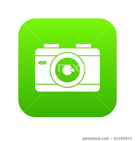 Photo camera icon digital green - Stock Illustration [42395973] - PIXTA