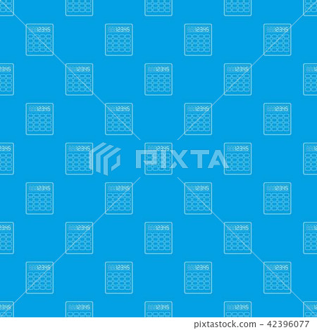 Calculator pattern vector seamless blue - Stock Illustration [42396077 ...