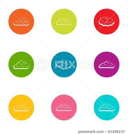 Swarm icons set, flat style - Stock Illustration [42396237] - PIXTA