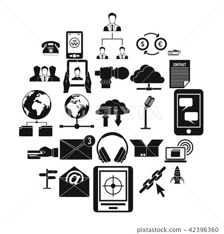 Remark icons set, simple style - Stock Illustration [42396360] - PIXTA