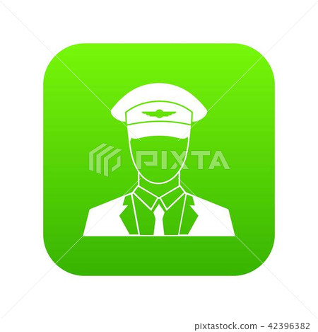 Pilot icon digital green-插圖素材 [42396382] - PIXTA圖庫