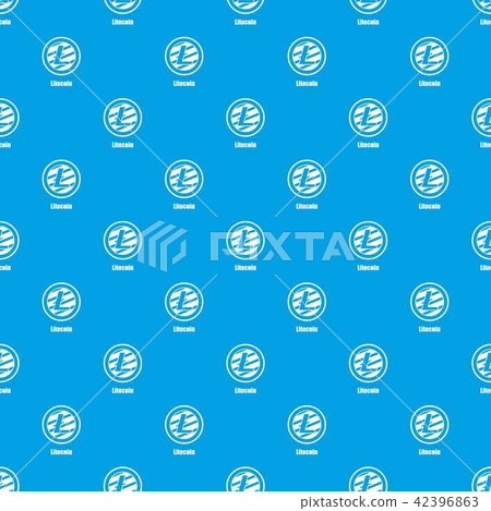 Litecoin pattern vector seamless blue - Stock Illustration [42396863 ...