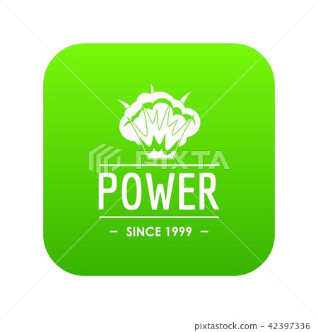 Powerful icon green vector - Stock Illustration [42397336] - PIXTA