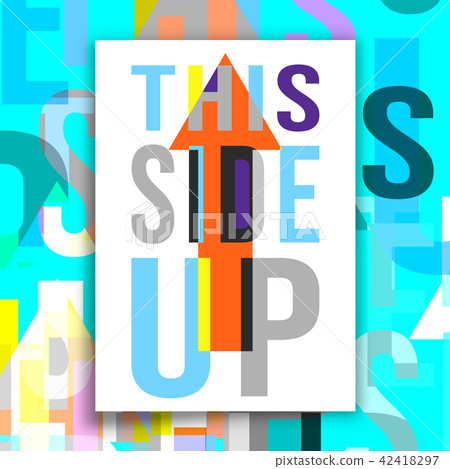 This side UP poster - Stock Illustration [42418297] - PIXTA