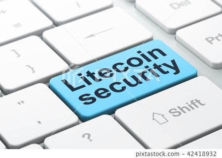 Cryptocurrency concept: Litecoin Security on... - Stock Illustration ...