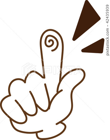 Point, pointing - Stock Illustration [42435939] - PIXTA