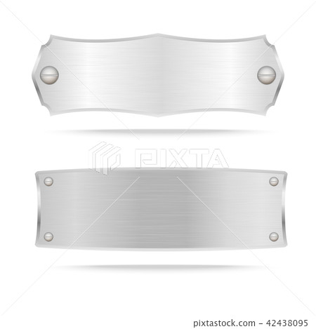 name plate or Metal label with screws with screws - Stock Illustration ...