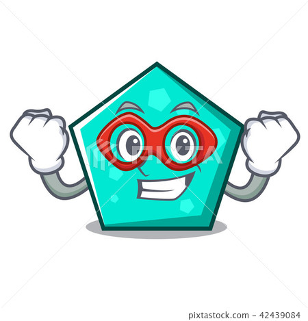Superhero pentagon character cartoon style - Stock Illustration ...