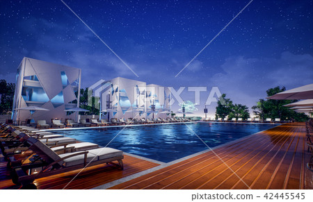 city, high-class, upscale - Stock Illustration [42445545] - PIXTA