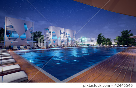 city, high-class, upscale - Stock Illustration [42445546] - PIXTA