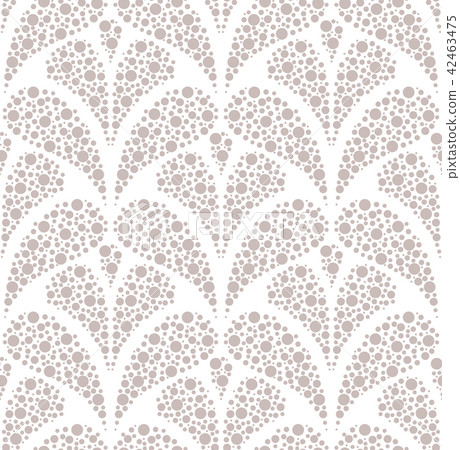 Floral pattern with points. Wallpaper seamless - Stock Illustration ...