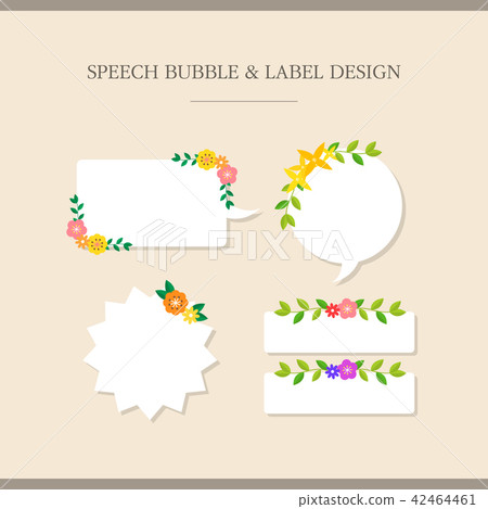 Spring concept speech bubble and label - Stock Illustration [42464461 ...