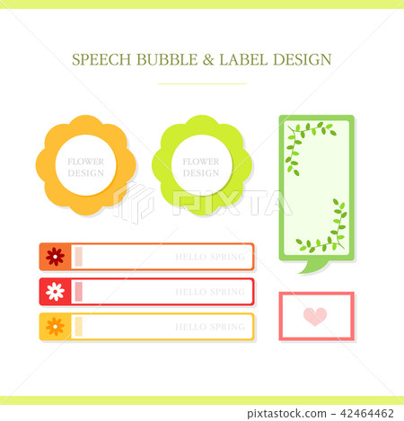 Spring concept speech bubble and label - Stock Illustration [42464462 ...