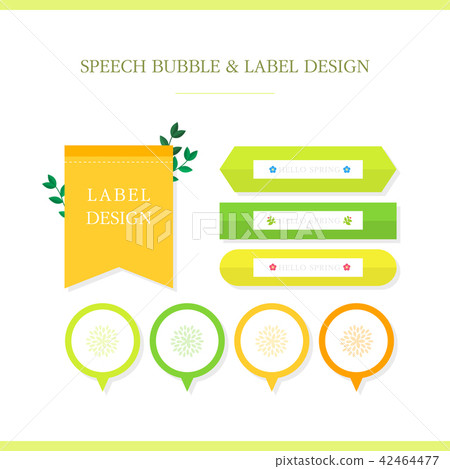 Spring concept speech bubble and label - Stock Illustration [42464477 ...