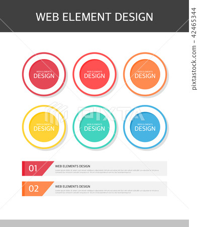 Web Elements Design Set - Stock Illustration [42465344] - PIXTA