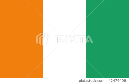 National Flag Ivory Coast - Stock Illustration [42474406] - PIXTA