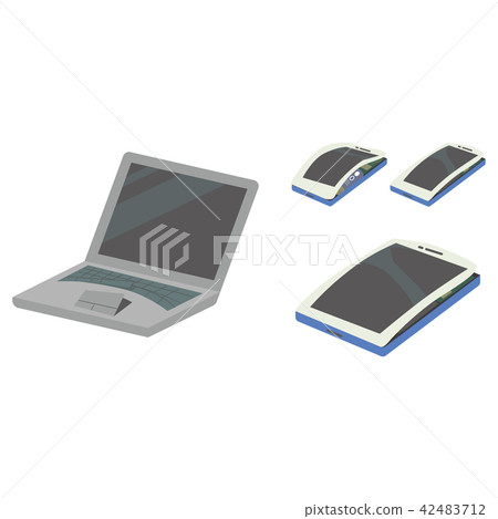 smartphone, smart phone, notebook - Stock Illustration [42483712] - PIXTA