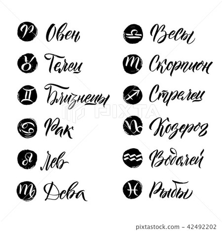 Zodiac signs calligraphy 60 photos - Youhoroscope.com