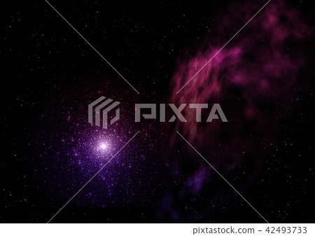 Small part of an infinite star field. 3D rendering - Stock Illustration ...