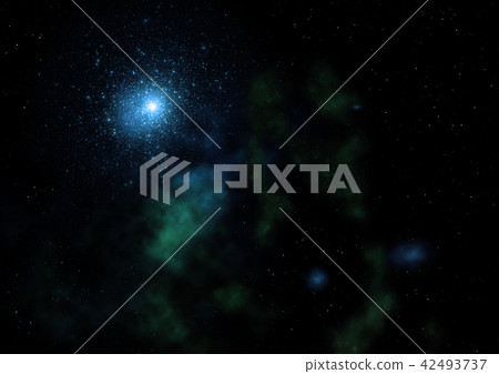 Small part of an infinite star field. 3D rendering - Stock Illustration ...