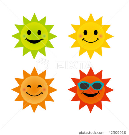 Sun icon set - Stock Illustration [42509918] - PIXTA