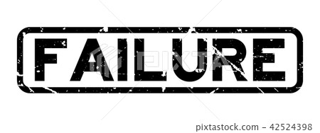 Grunge black failure word square rubber seal stamp - Stock Illustration ...