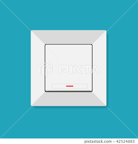 Electric light switch icon, modern minimal flat... - Stock Illustration ...