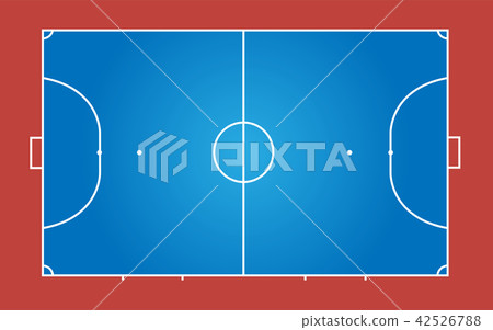Vector of blue futsal court - Stock Illustration [42526788] - PIXTA