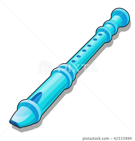 Ice flute isolated on white background. Vector... - Stock Illustration ...
