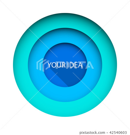 Slice circle paper. Business infographic. - Stock Illustration ...
