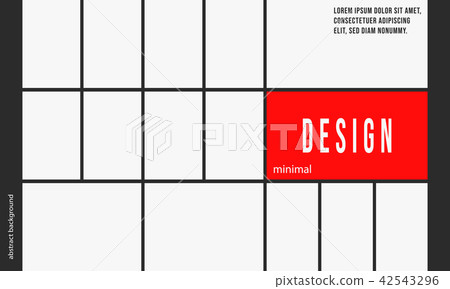 Minimal design background template-插圖素材 [42543296] - PIXTA圖庫