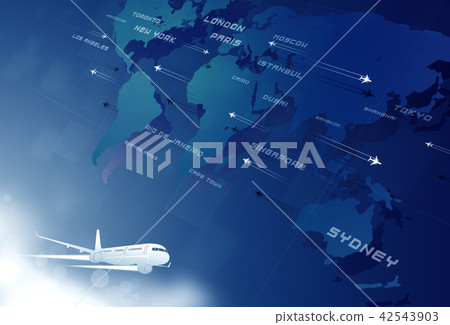 aviation blue background - Stock Illustration [42543903] - PIXTA