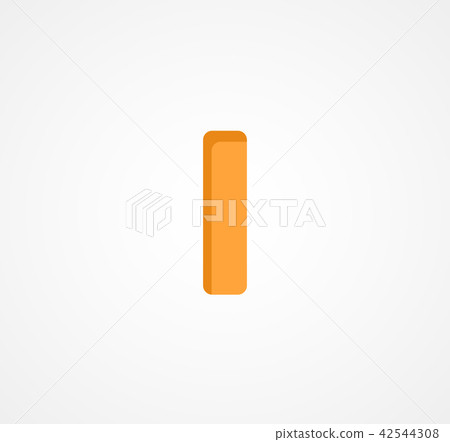 Letter I. Bold geometric font element. Modern... - Stock Illustration ...