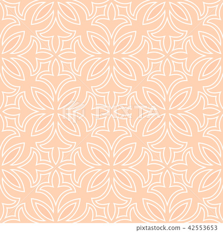 Flower geometric pattern. Seamless background. - Stock Illustration ...