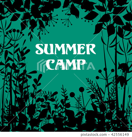 Forest frame. Card design. - Stock Illustration [42556149] - PIXTA