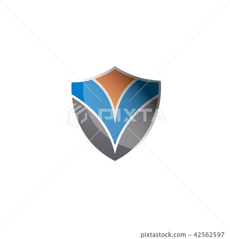 Abstract shield logo design element - Stock Illustration [42562597] - PIXTA