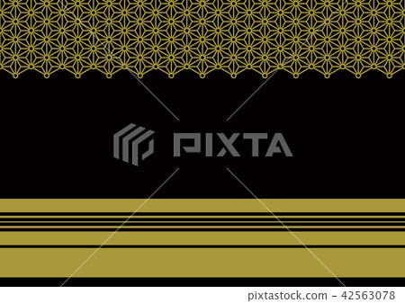 Hemp leaf round a (background material) - Stock Illustration [42563078 ...