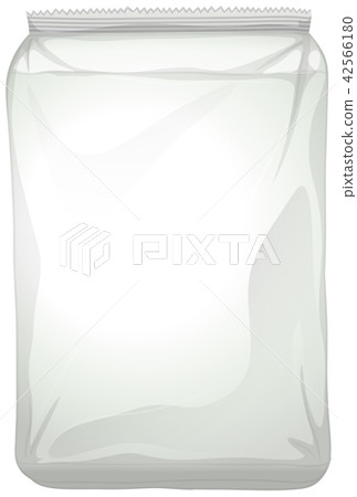 A blank plastic package on white background - Stock Illustration ...