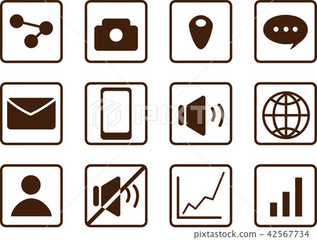 Simple icon 1 - Stock Illustration [42567734] - PIXTA