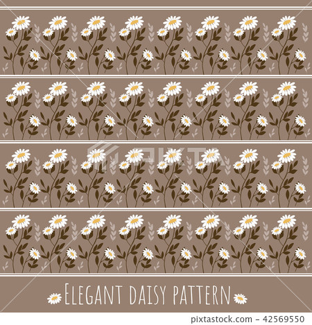 Daisy pattern background vector illustration - Stock Illustration ...